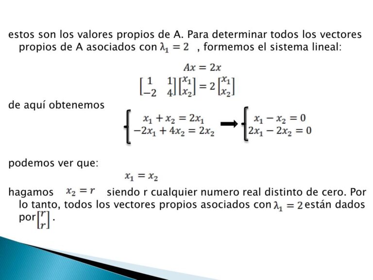 Calcula valores y vectores propios con precisión: ¡La fórmula secreta ...