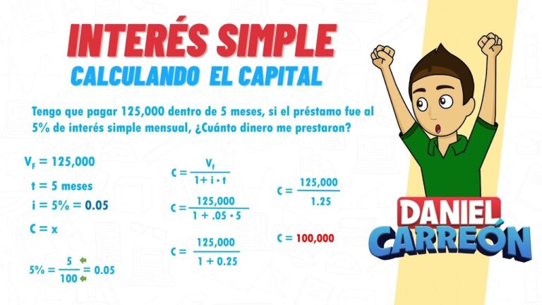 Cálculo del capital en interés simple: fórmula y pasos a seguir