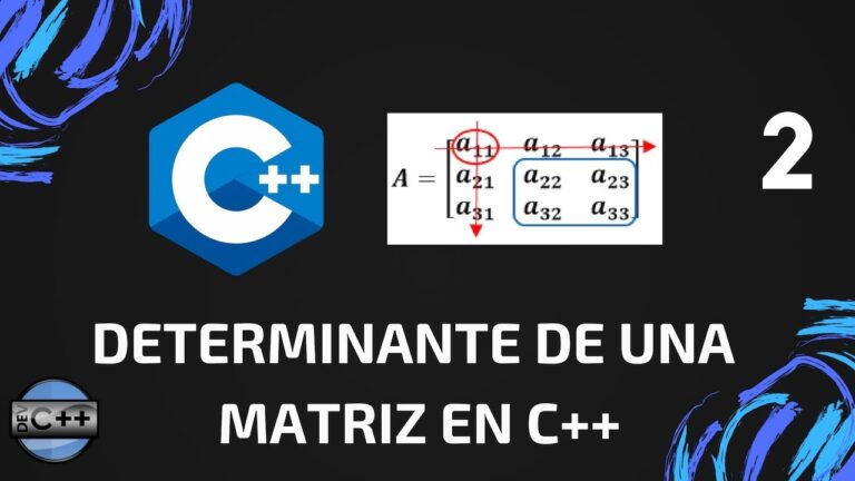 Cálculo del determinante de una matriz nxn en lenguaje C