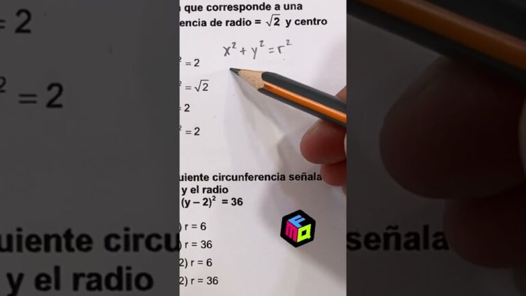 Cómo calcular la ecuación de una circunferencia con centro en el origen ...