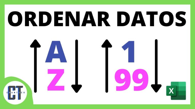 Cómo organizar números en orden ascendente en Excel