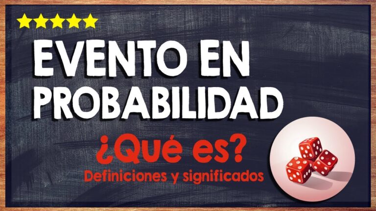 Definición de evento en probabilidad y estadística