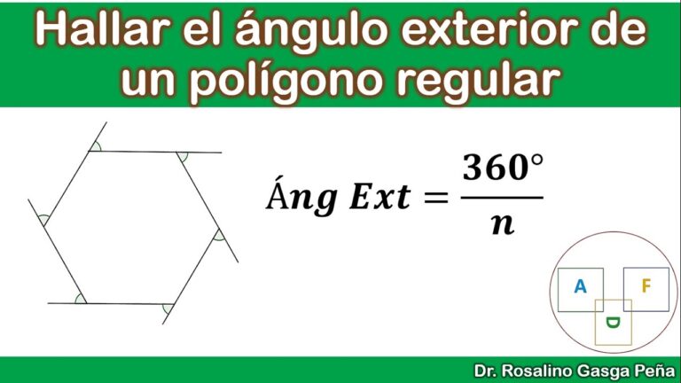 Medida de un ángulo exterior de un polígono: ¿Cuál es su tamaño?