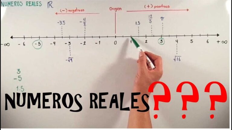 Representación de los números reales en la recta numérica