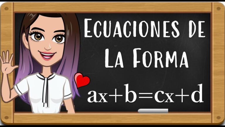Resolución de ecuaciones de la forma ax+b cx+d