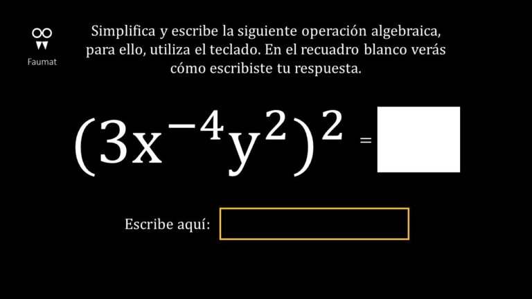 Simplificación de la expresión (3x^-4y^2)^2