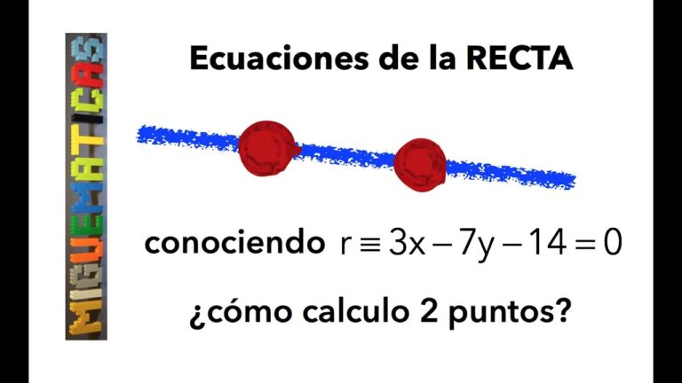 Cómo encontrar los puntos de una recta a partir de su ecuación
