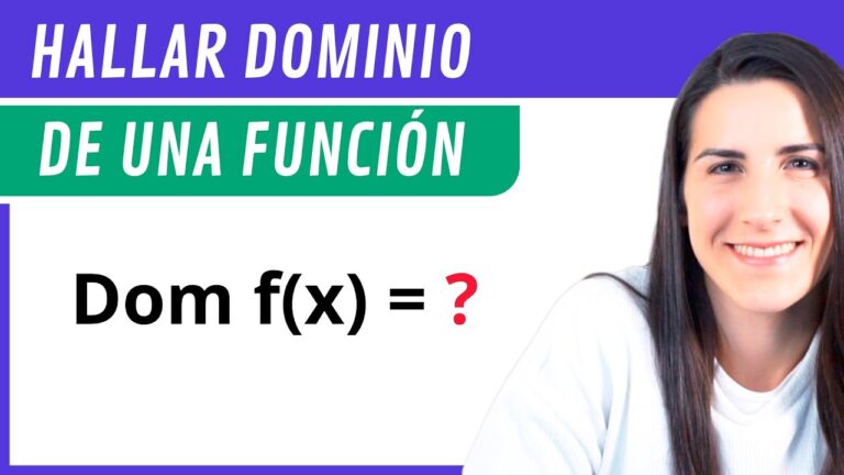 Definición de dominio de una función