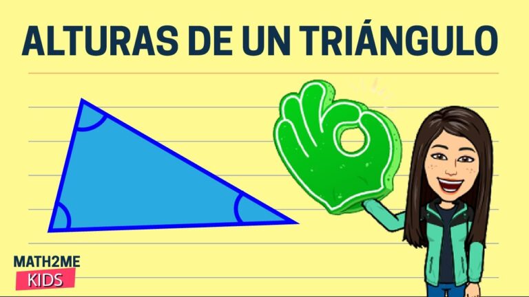 Concepto de altura en un triángulo: explicación y ejemplos