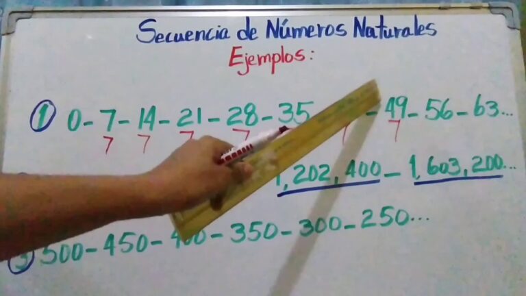 La secuencia de los números naturales