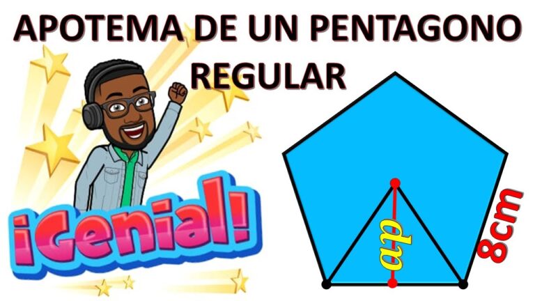 Cómo calcular el apotema de un pentágono: fórmula y paso a paso
