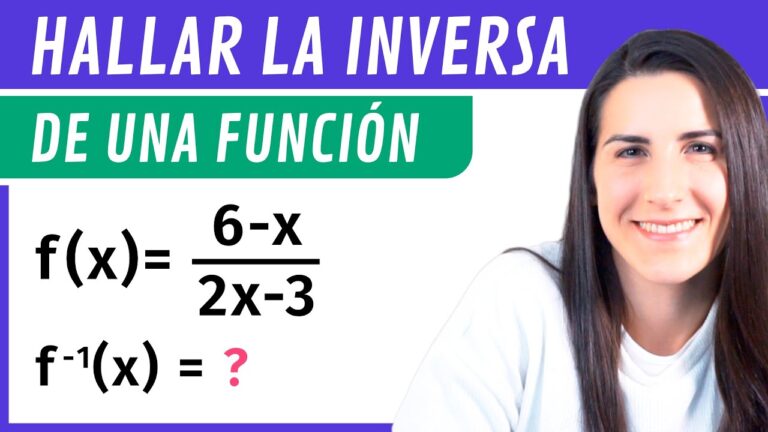 Cómo calcular la inversa de una función