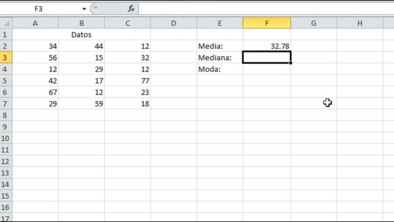 Cómo calcular la moda en Excel: fórmula y pasos