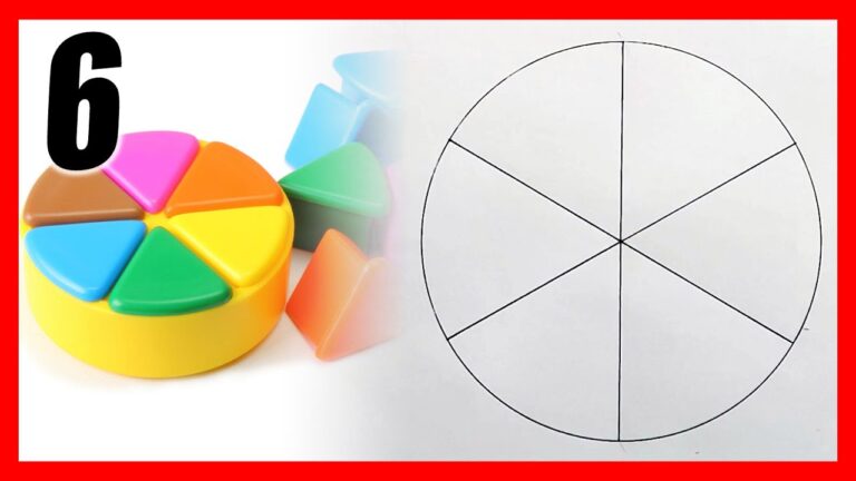 Cómo dividir un círculo en 6 partes de igual tamaño
