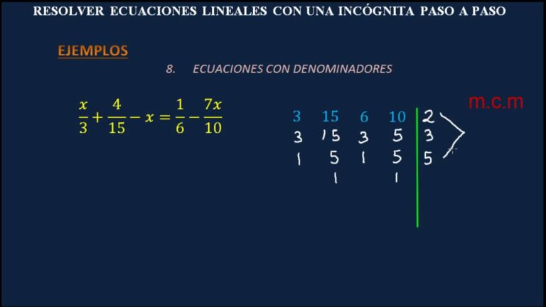 Ecuación lineal con incógnita x resuelta paso a paso