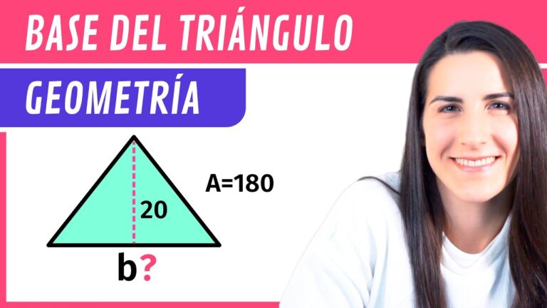 Fórmula para calcular la base de un triángulo