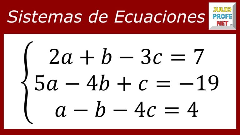 Método para resolver un sistema de ecuaciones 3x3